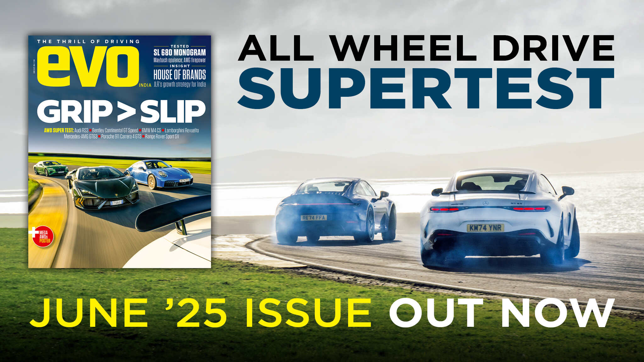 All-wheel-drive performance cars and SUVs supertest headlines the June ...